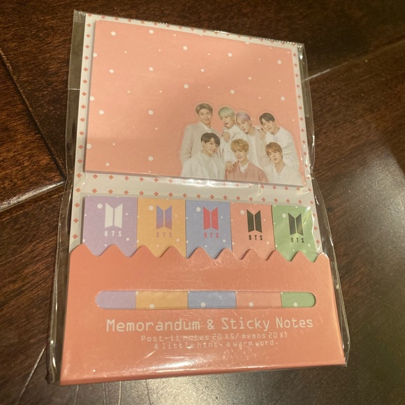 Bts | Office | Bts Sticky Notes Tabs Set | Poshmark